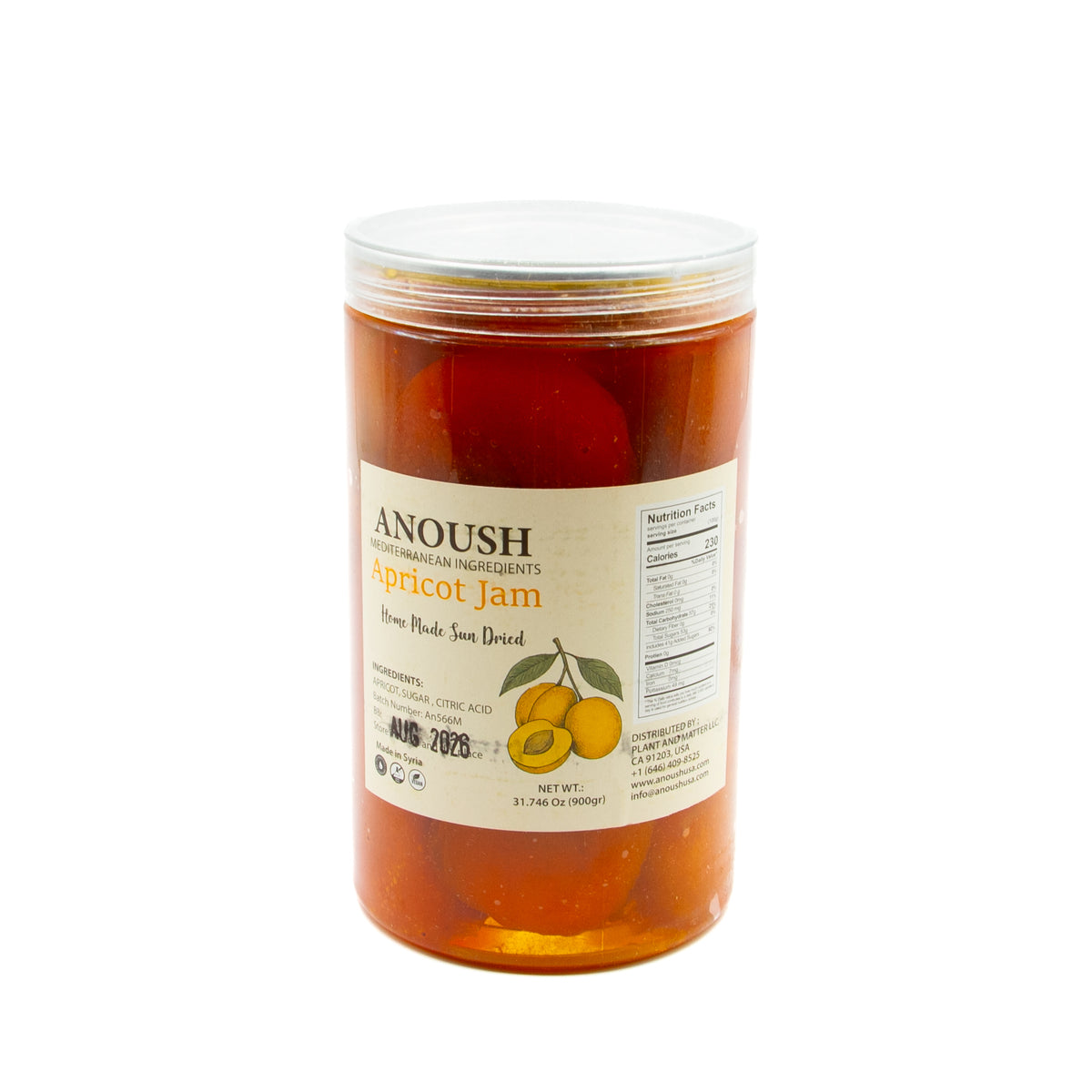 Whole Apricot Jam – Anoush USA
